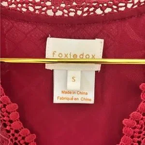 foxiedox | Dresses | Foxiedox Red Flutter Sleeve Vneck Sundress | Poshmark